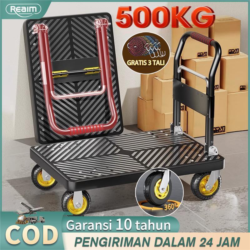 REAIM-trolley Folding Goods trolley 500kg-800KG Multipurpose Iron ...