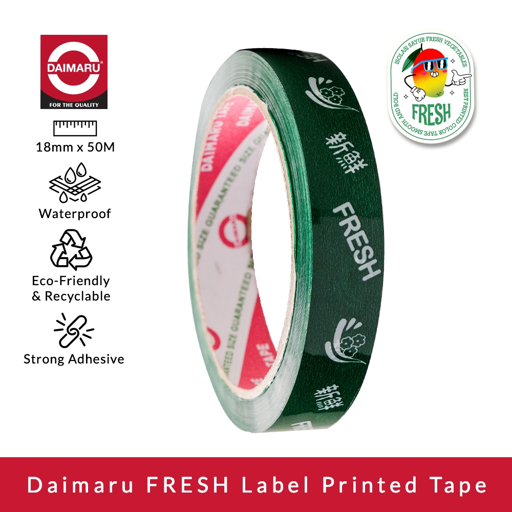 Daimaru OPP Printed Tape Fresh Duct Tape 18 mm x 50 meters | Shopee ...