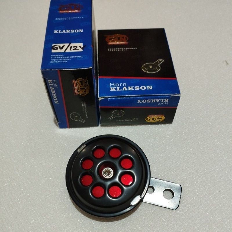 Crun UNIVERSAL HORN 6 VOLT/12 VOLT ALL TYPE / ALL TYPE OF MOTORCYCLE MATIC N DUCK / ORANGE ...