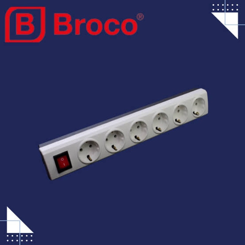 Broco 6 Hole Socket + On/Off Switch (Without Cable) | Shopee Malaysia