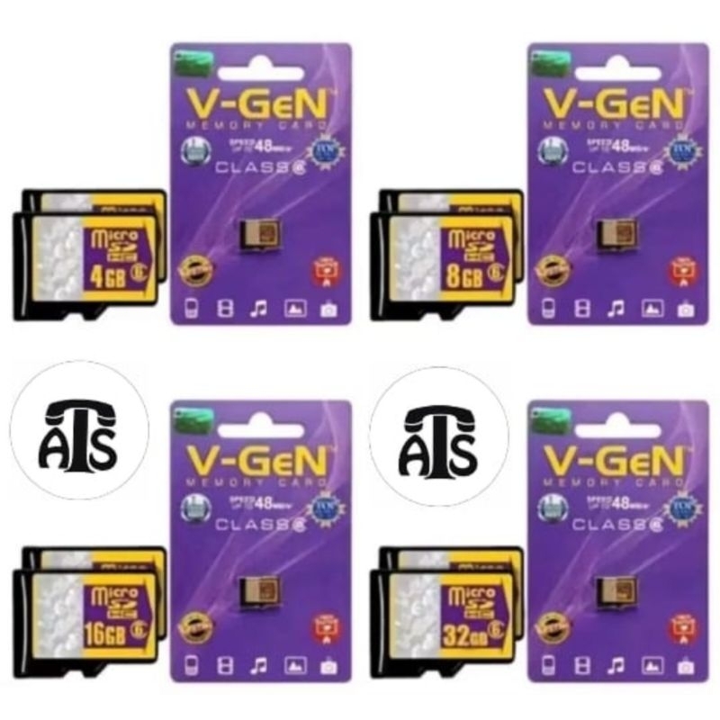 Mmc Memory Micro Sd Card Vgen 8gb Original 1000% | Shopee Malaysia