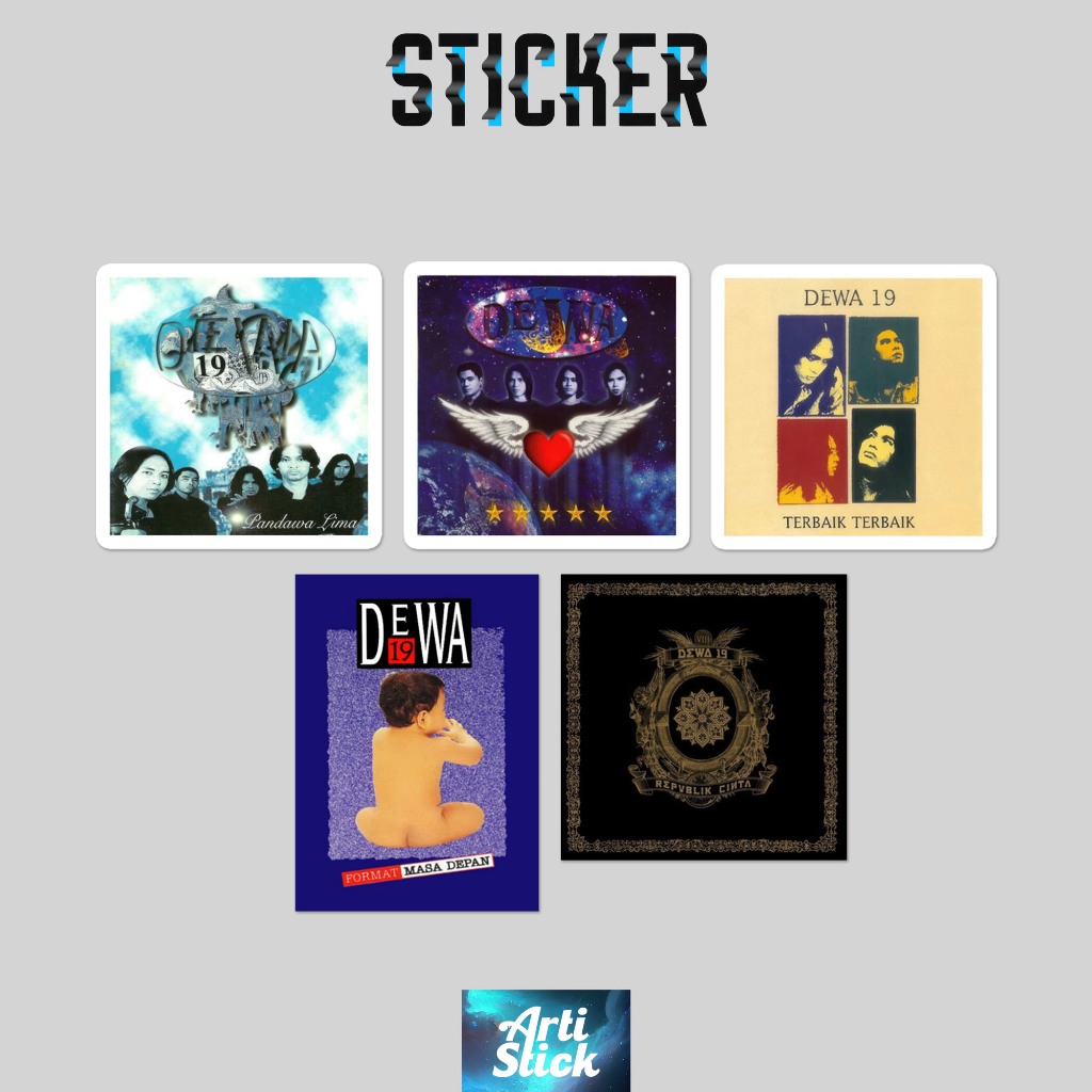 (5 PCS) Sticker Pack Band Series DEWA 19 V2 | Waterproof laminated ...