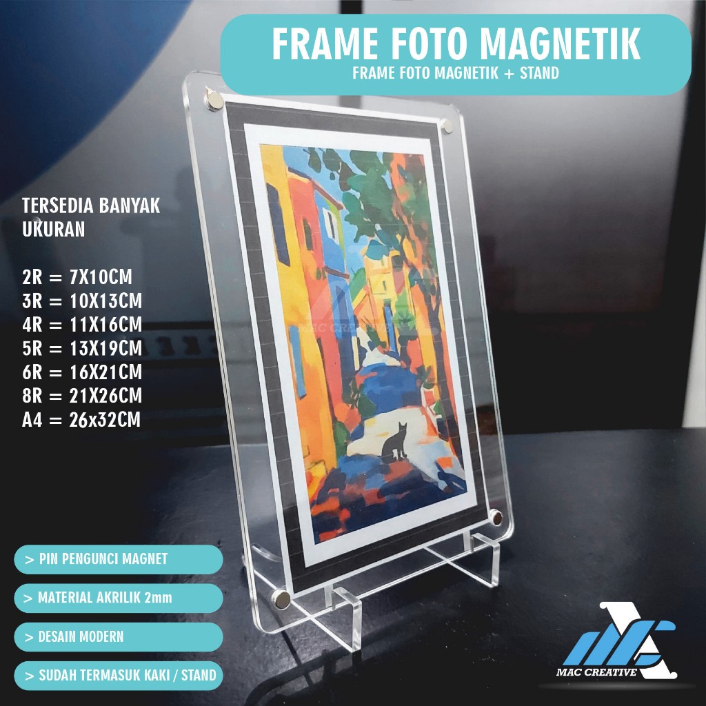 MAGNETIC ACRYLIC PHOTO FRAME ALL SIZES, MAGNETIC ACRYLIC PHOTO FRAME 2R ...