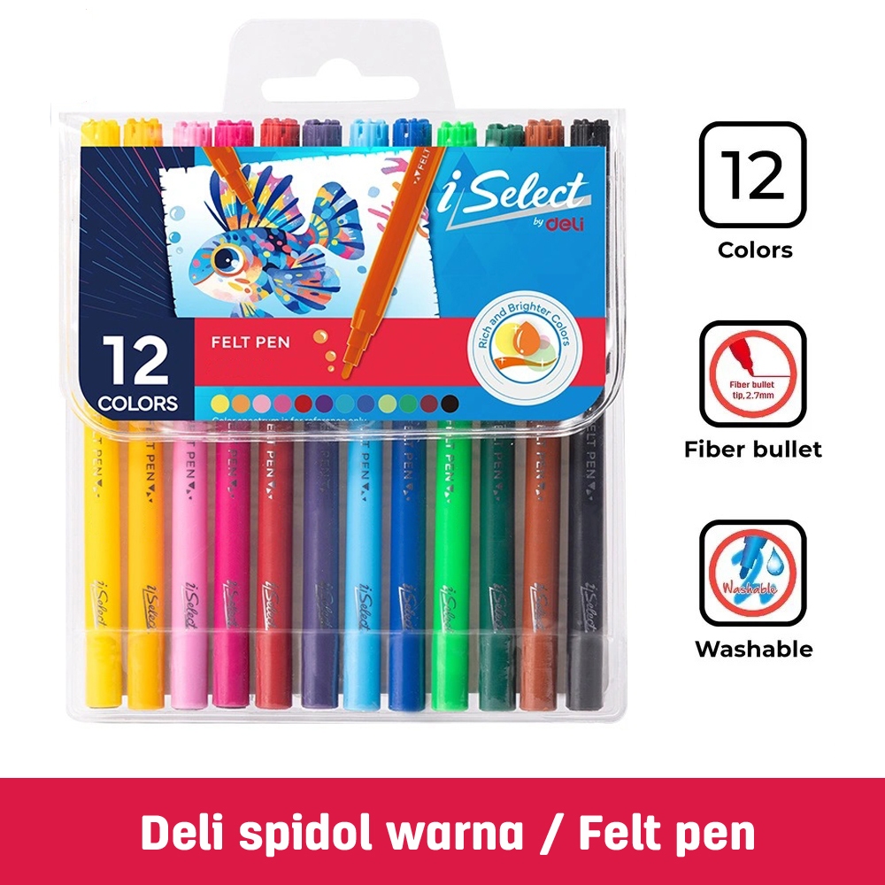 Deli Color markers Felt pen Coloring marker Colorful markers Color pen ...