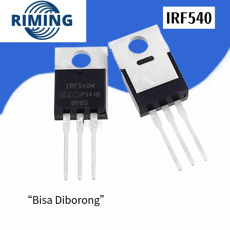 Irf540 Power MOSFET N-Channel 100V 28A 150W Through Hole TO-220AB-3 ...