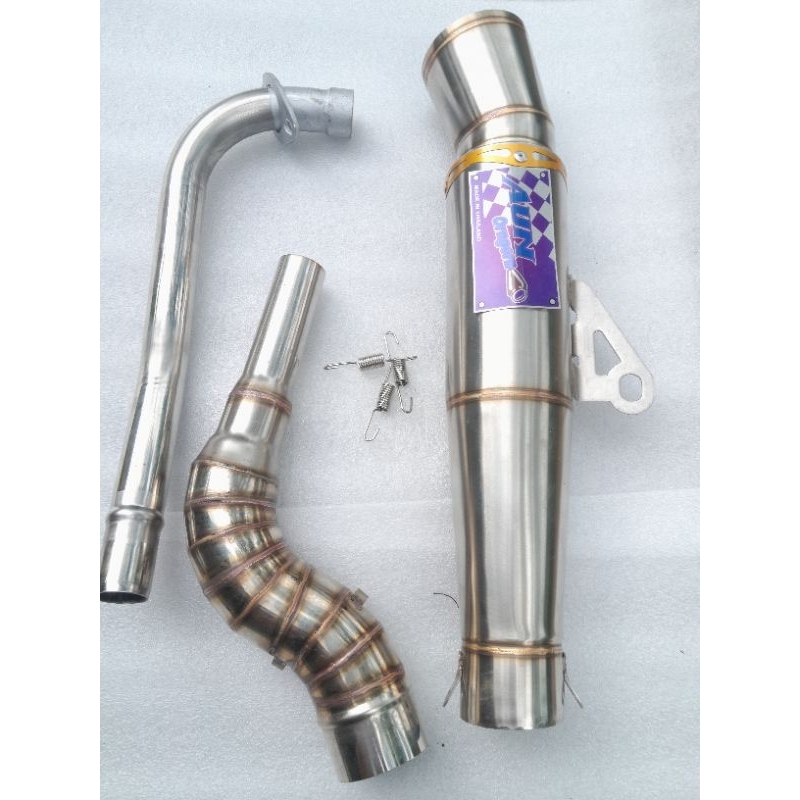 Aun Pipe canister contour open specs exhaust Pipe for Wave 125 Xrm 110/ ...