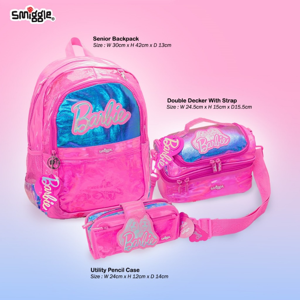 BARBIE SERIES/ backpack/ lunch bag utility pencil case | Shopee Malaysia