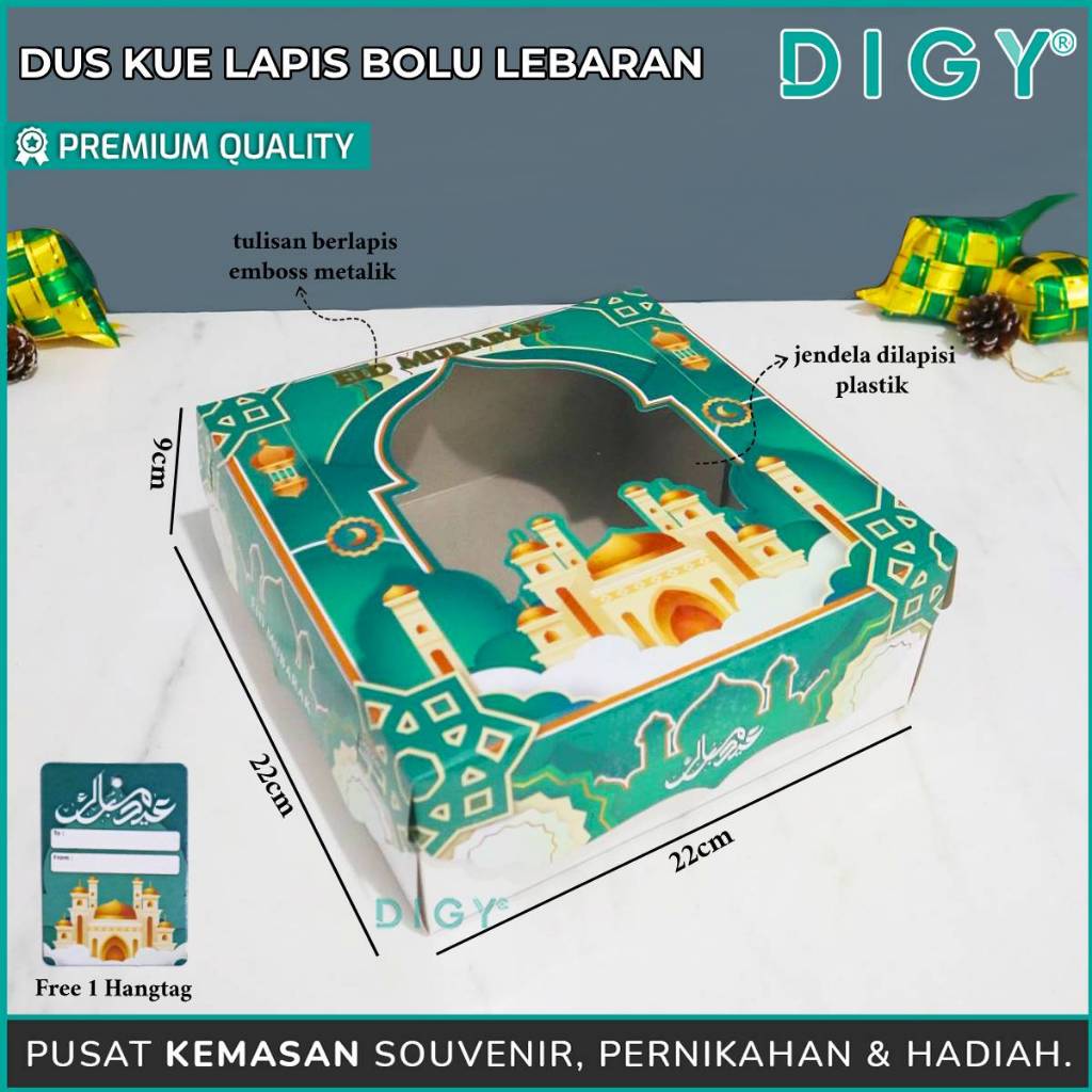 Eid Bolu Layer Cake Box / Cake Box / Jar Cake Souvenir Box / Eid Box ...