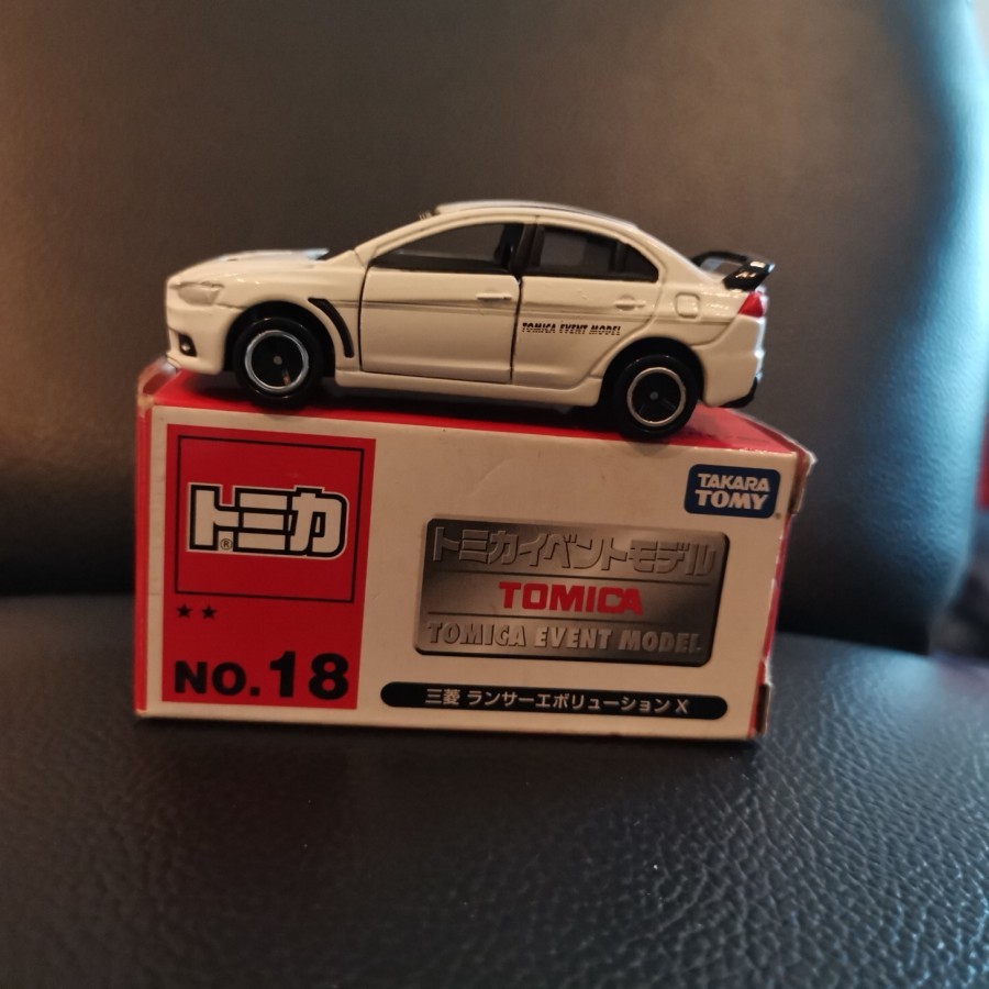 PUTIH Tomica Event Model No. 18 Mitsubishi Lancer Evolution X White evo ...
