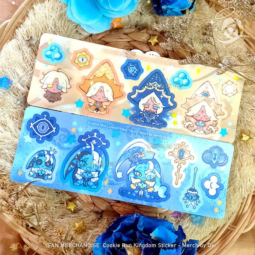 Kisscut Sticker Sheet Pure Vanilla & Shadow Milk COOKIE RUN KINGDOM ...