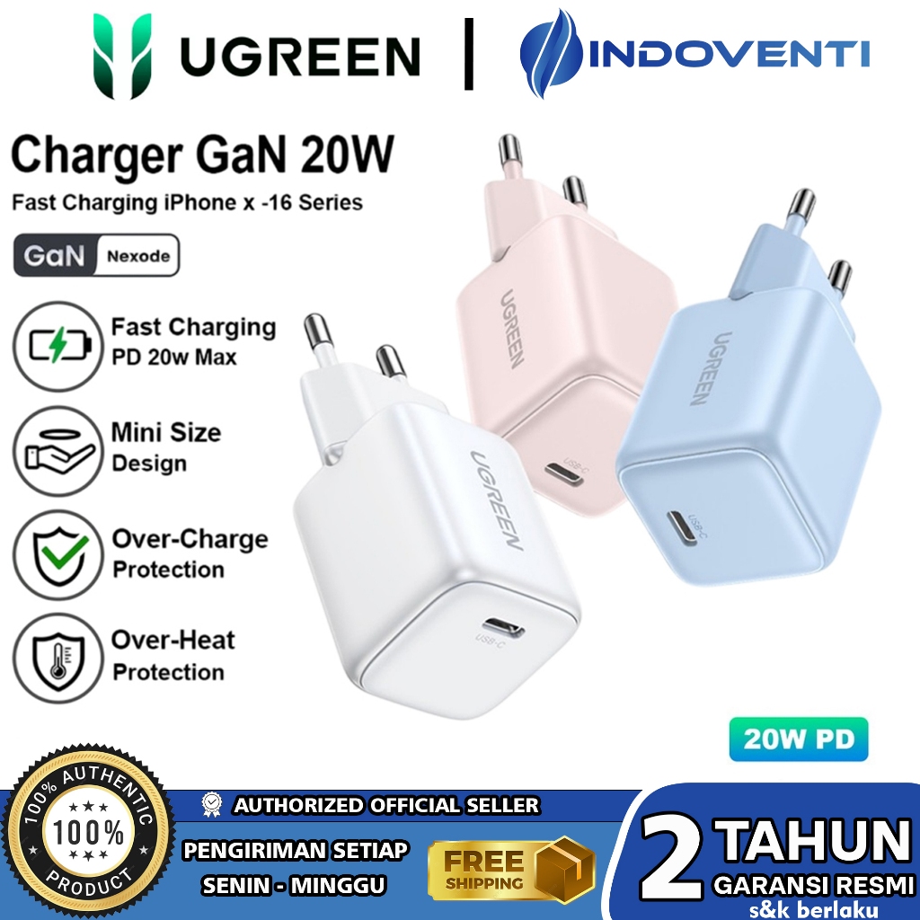 UGREEN 20W PD Fast Charging USB MFI Type C Charger Head Adapter for ...