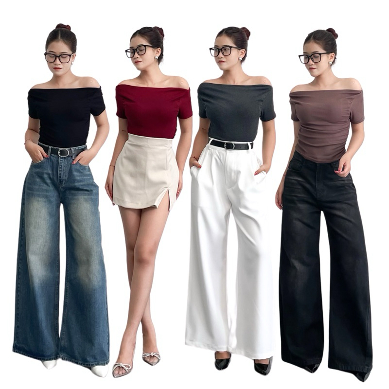 GELSEYROOMS | Luxia Sabrina Top Plus Size | Shopee Malaysia