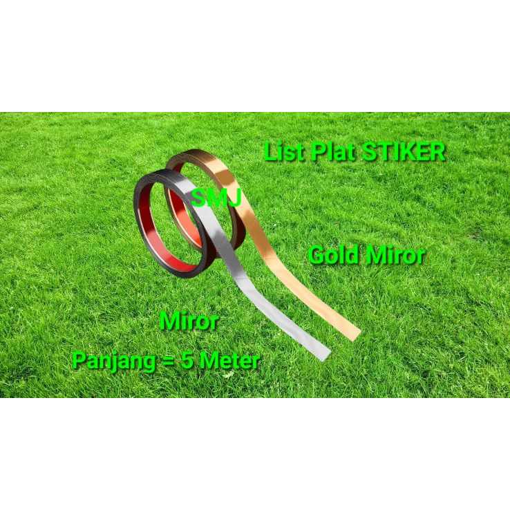 List of Mirror Strip Plates + Adhesive Glue / Glue 5 Meters Length ...