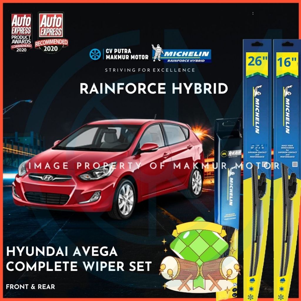 BUNDLING MICHELIN RAINFORCE HYBRID & RAINFORCE REAR - AVEGA (RB) | Shopee Malaysia