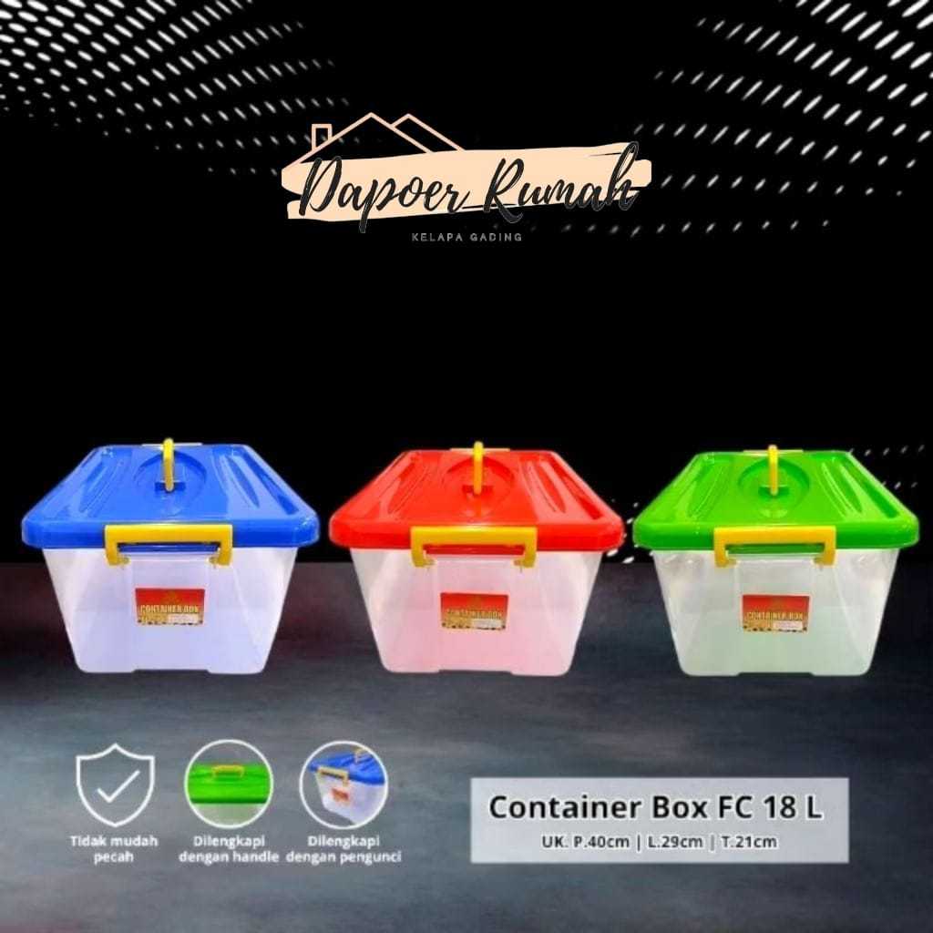 Container Box 100% Original 18 Liter CB Transparent FC-18L [BPA FREE ...