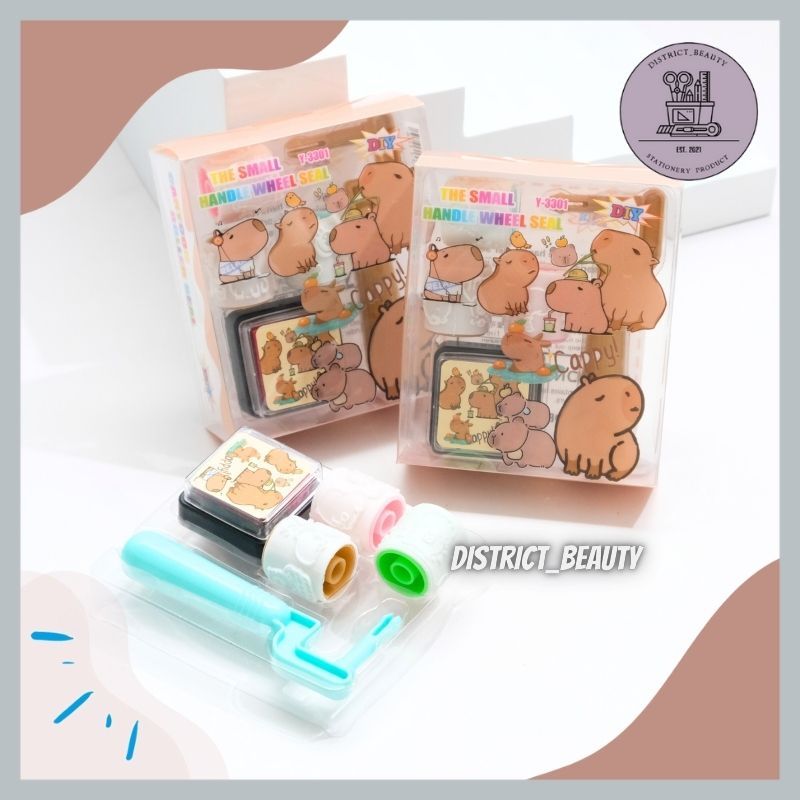 STAMP ROLL CAPYBARA CAP STAMP ROLL SHAPES CAPYBARA KAPIBARA CARTOON ...