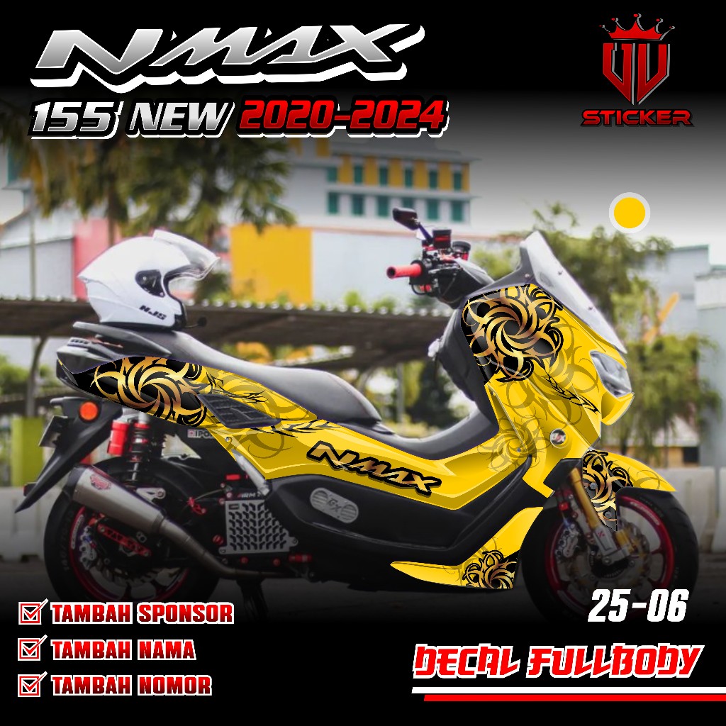 Sticker Decal Full Body Yamaha NMAX NEW 155 CONNECTED 2020 2021 2022 ...