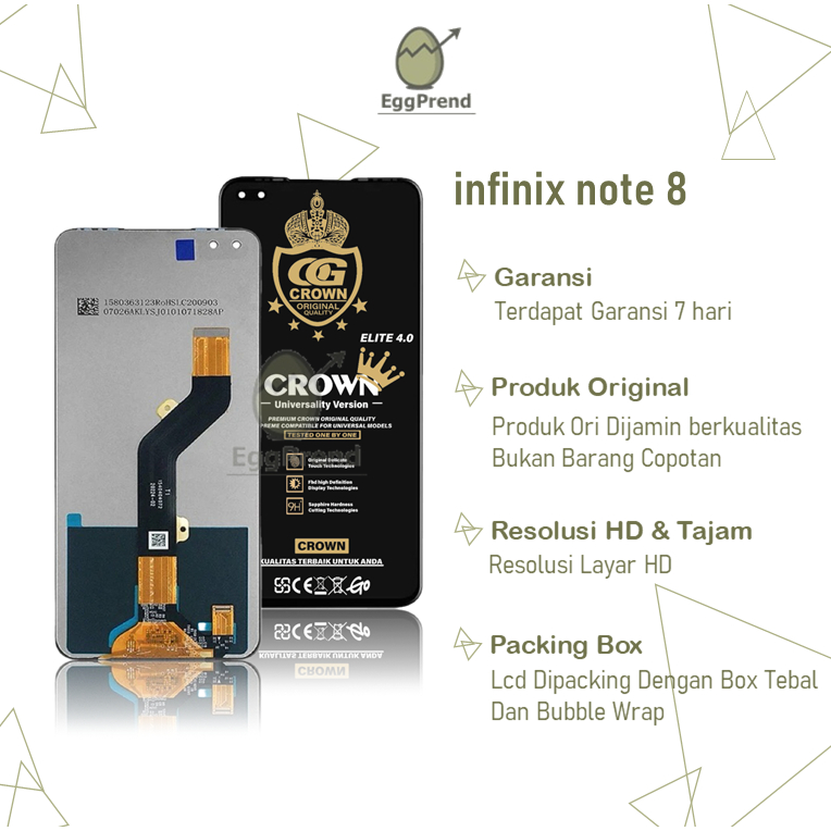 Infinix NOTE 8 / X692 FULLSET ORIGINAL COMPLETE LCD TOUCHSCREEN ...