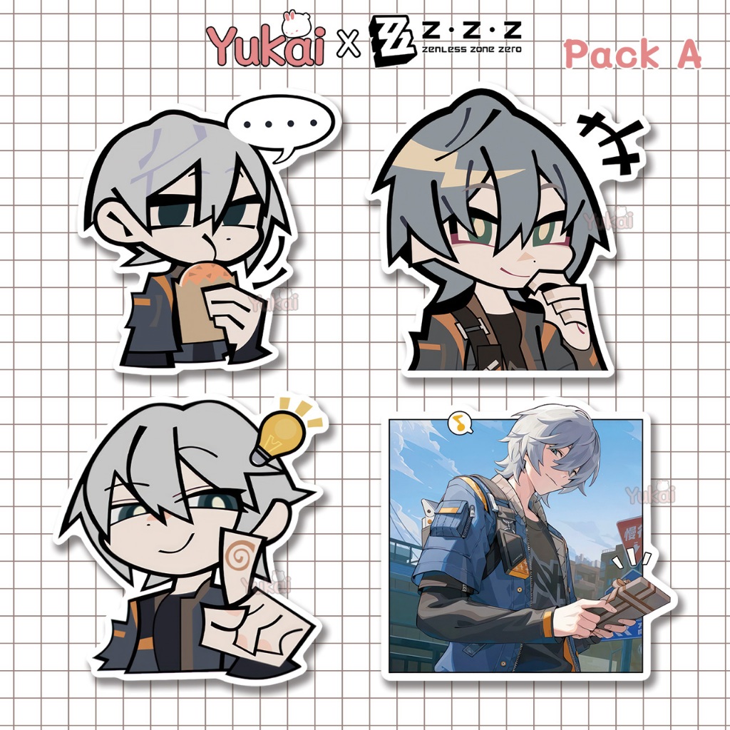 Premium MC Zenless Zone Zero (ZZ) Wise Stickers - Waterproof Anime ...