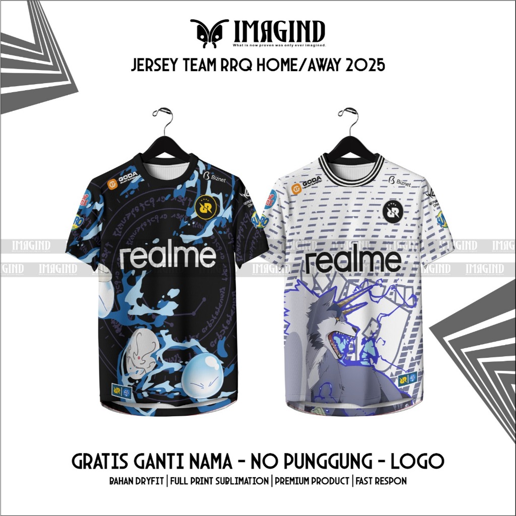 NEW TIM RRQ 2025 JERSEY FREE NAME & LOGO | Shopee Malaysia