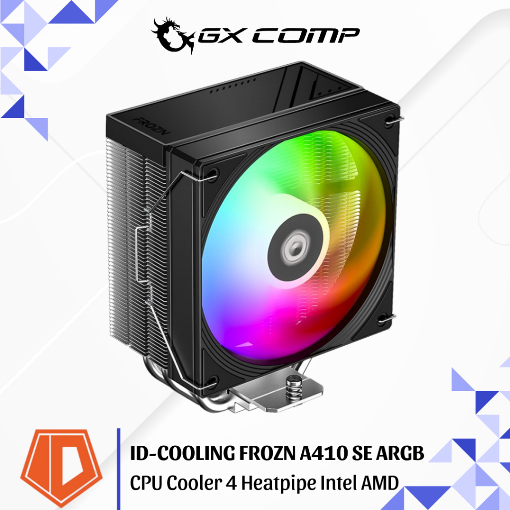 Id-cooling FROZN A410 SE ARGB CPU Cooler 4 Intel AMD Heatpipe | Shopee Malaysia
