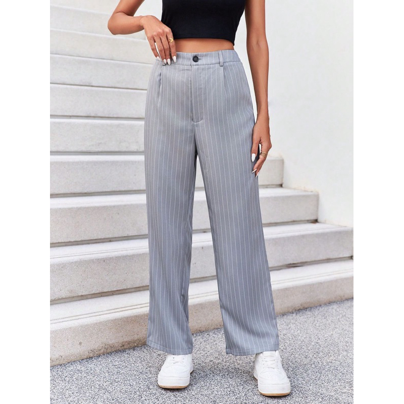 Oro PANTS Stripe BANGKOK - Highwaist Korean Style Women's Culottes ...