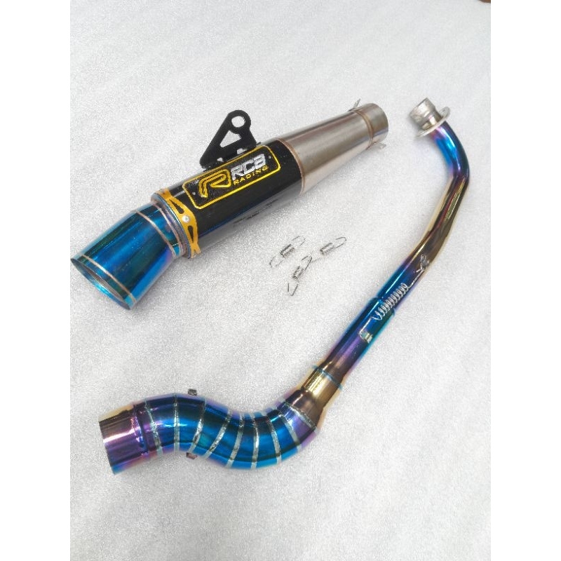 RCB Pipe canister conical open specs exhaust Pipe for Wave 125 Xrm 110/ ...