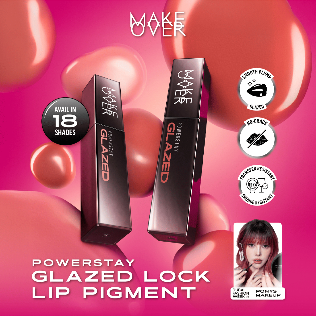 Make OVER Powerstay Glazed Lock Lip Pigment Plump Glazed Next Level Lip ...