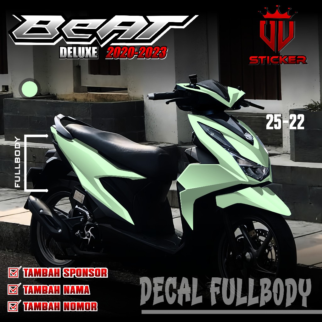 Honda Beat Deluxe Street Full Body Decal Sticker 2020 2021 2022 2023 ...