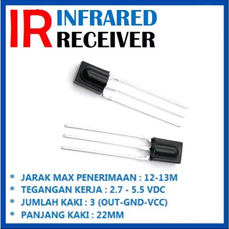 CAHAYA Infrared Sensor Infrared Light Receiver 1738 Receiver Remote ...