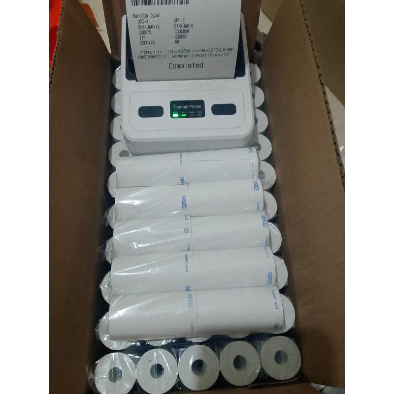 Bri Bank Logo EDC Thermal Paper Size 58x30mm 1 Pack contains 10 Pcs ...