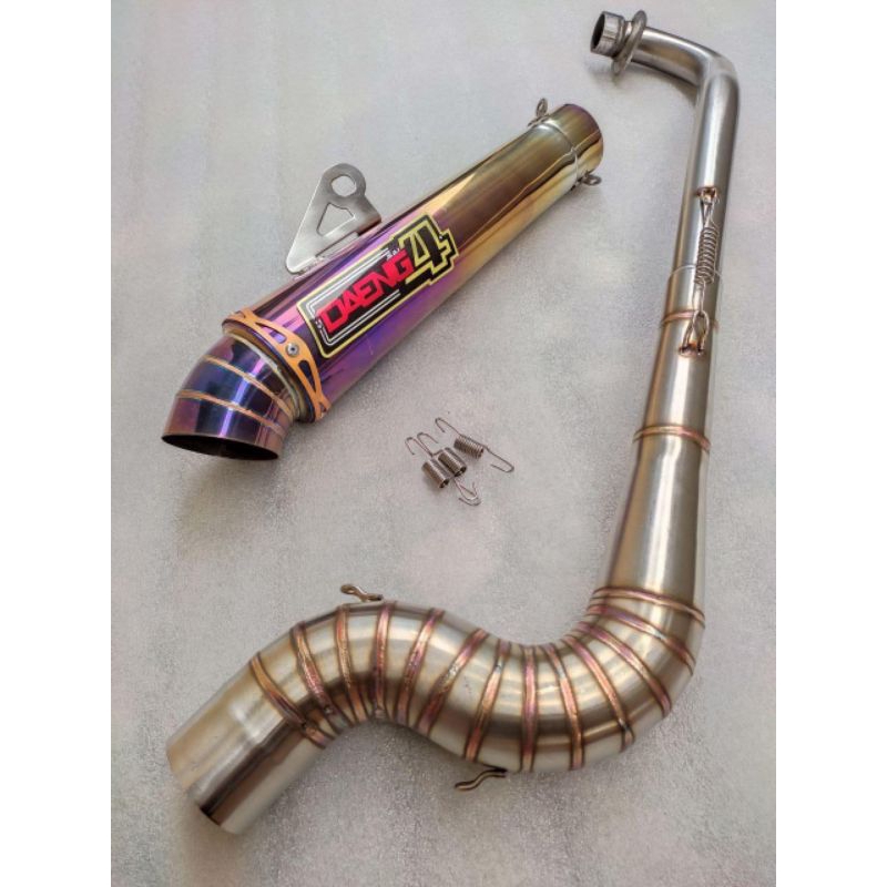 Daeng sai4 Pipe canister conical open specs exhaust Pipe for Wave 125 ...