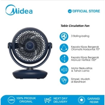 Midea MFG150M0APB Desk Fan 6 Inch Mini Size Table Fan Official ...