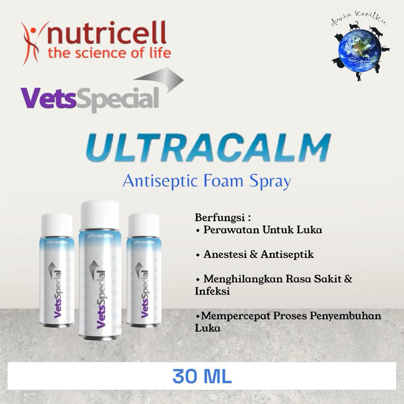Nutricell Special Ultracalm Foam Spray for Antiseptic Wounds - Anti ...