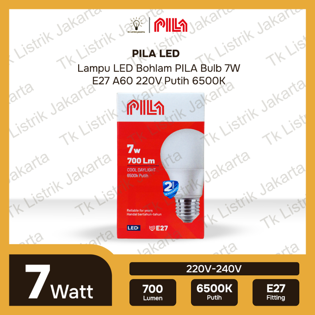 PILA Bulb 7W E27 A60 220V LED Bulb | Shopee Malaysia