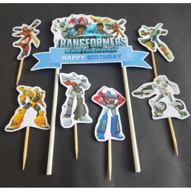Transformer Cake Topper Topper Birthday cake decoration Topper | Shopee ...