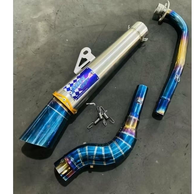 Aun pipe canister contour open specs exhaust pipe for Wave 125 Xrm 110/ ...