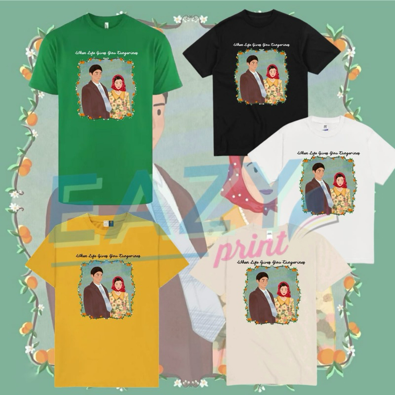 Kaos KDRAMA WHEN LIFE GIVES YOU TANGERINES VINTAGE FRAME BAJU AE SUN ...