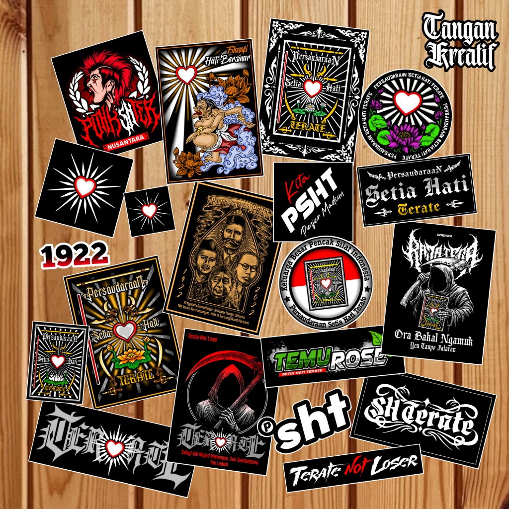 Waterproof psht Sticker, psht laminated Sticker, psht pencak silat ...