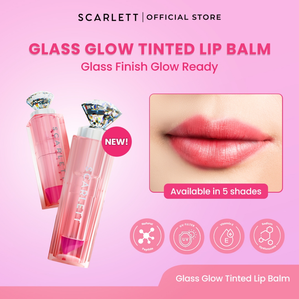 [NEW] Scarlett GLASS GLOW TINTED lip BALM - Moisturizing & hydrating ...