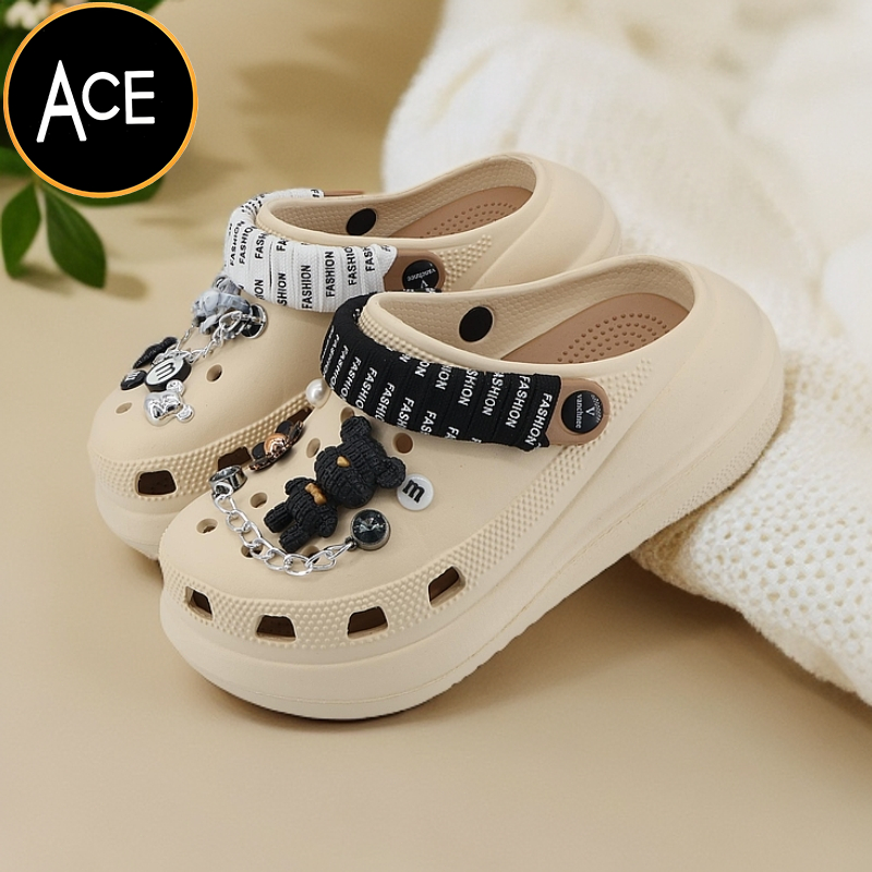 Ace Baim Sandals for Adult Women Frog Sandals FUJI Permata Wedge EVA ...