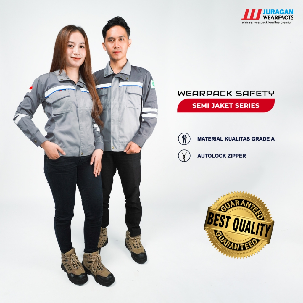 Juragan Wearfacts- Semi-jacket Work Wearpack, Light Gray Combination ...