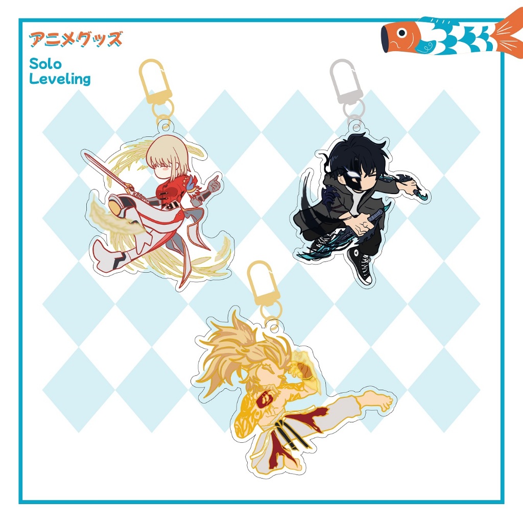 GANTUNGAN ANIME GUZZU SOLO LEVELING KEYCHAIN - SOLO LEVELING SUNG JIN ...