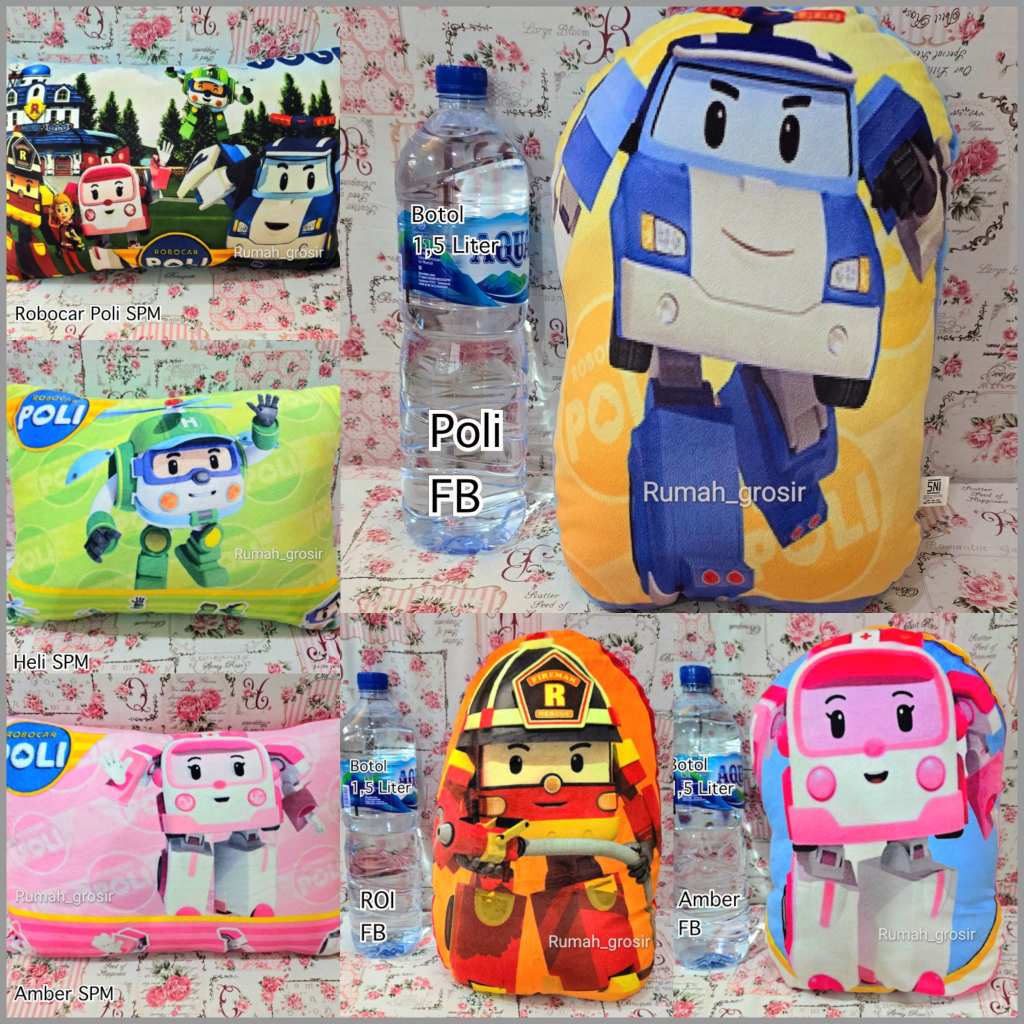 ROBOCAR POLI Poli Robocar Doll Pillow | Shopee Malaysia