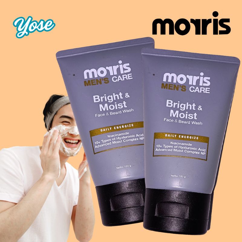 Morris Men's Care Bright & Moist Face Wash 100 gr | Shopee Malaysia