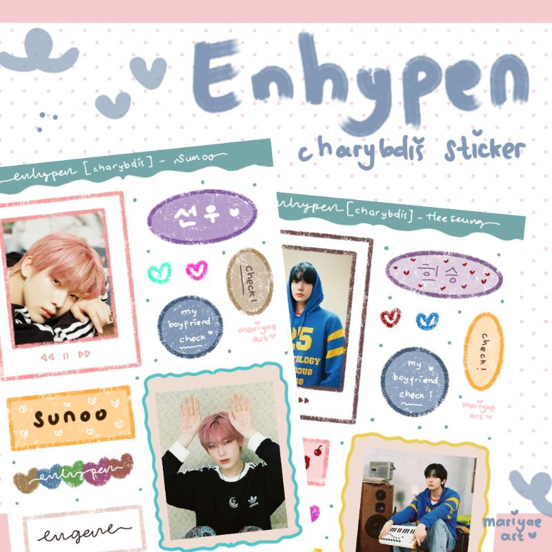HP Mariyaeart - ENHYPEN cherry sticker aesthetic cute boyfie set tumblr cell phone case kpop ...