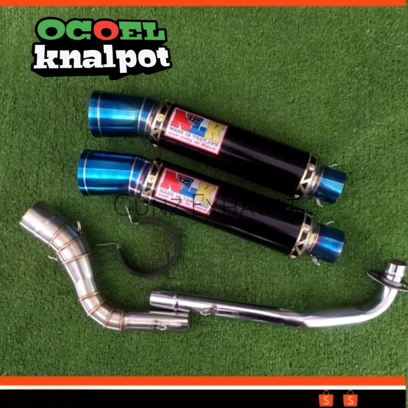 NLK pipe Exhaust 28Mm manifold muffler for kriss100/110/125 ex5 wave ...