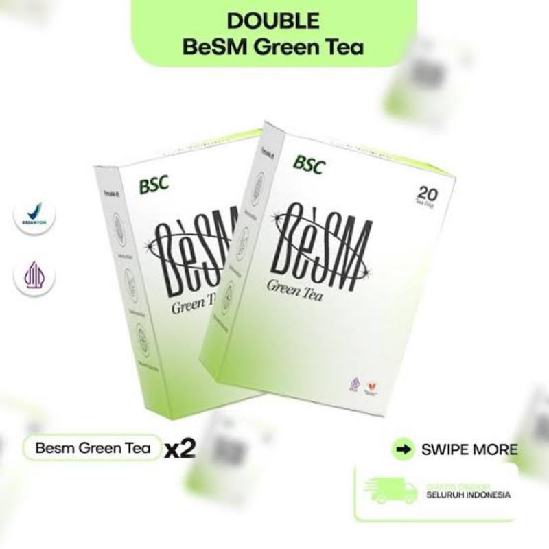 Besm GREEN TEA 1 BOX CONTAINS 20 SACHETS | Shopee Malaysia