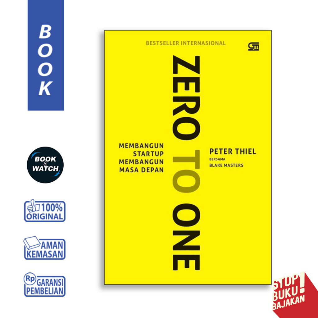 Zero To One - Original Peter Thiel GPU Gramedia GM | Shopee Malaysia