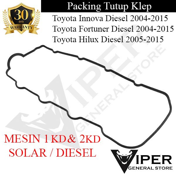 Packing Valve Cover for Toyota Innova Hilux Fortuner Diesel (7018 ...